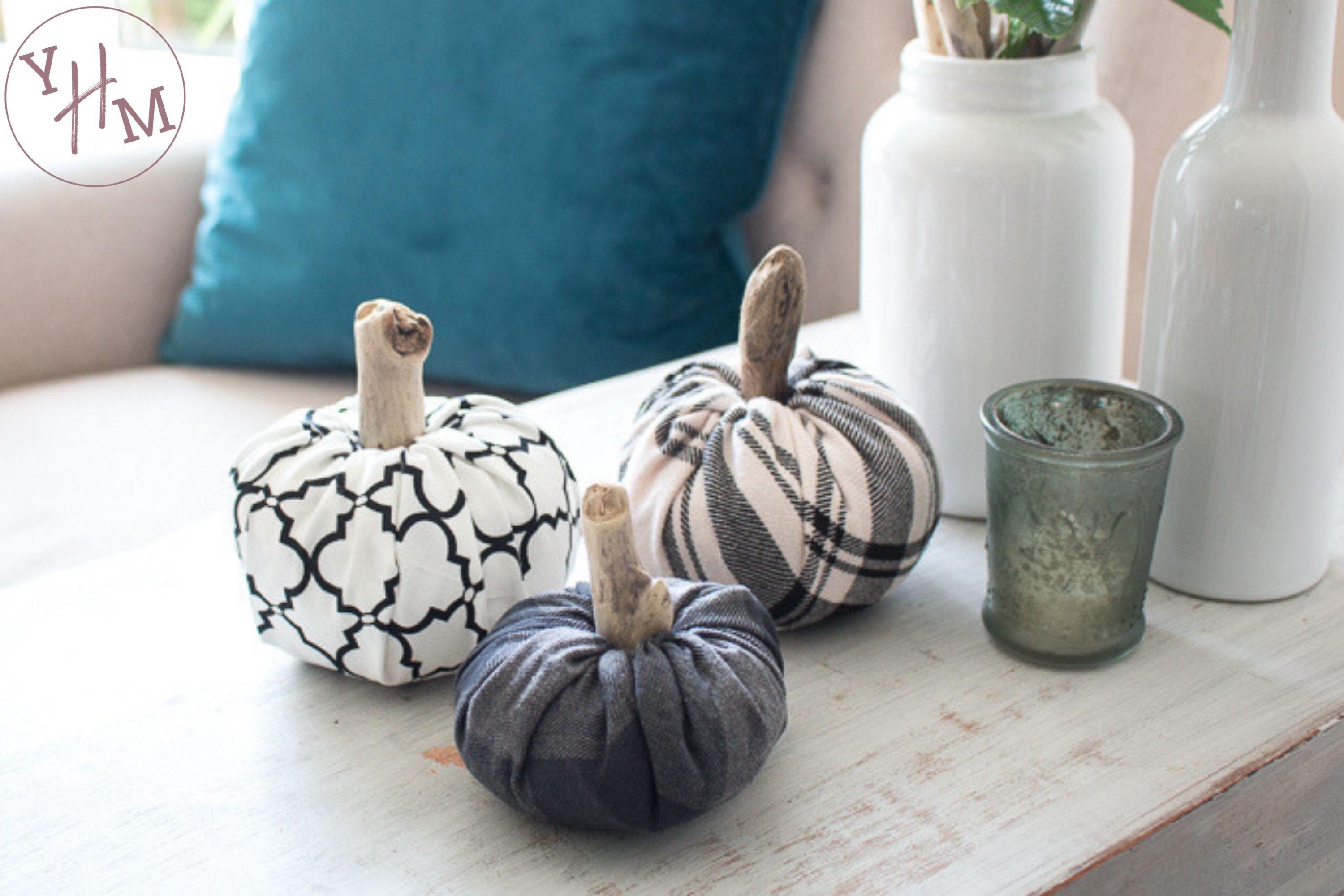Easy No Sew DIY Fabric Pumpkins Your Haute Mess easy-no-sew-diy-fabric-pumpkins-your-haute-mess